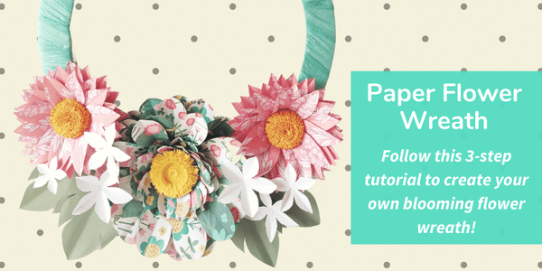DIY This Paper Flower Wreath Tutorial in Three Steps - Wrappily